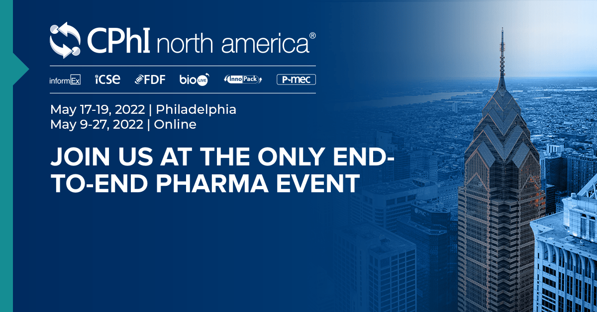 Join us in Booth #406 at CPhI 2022!