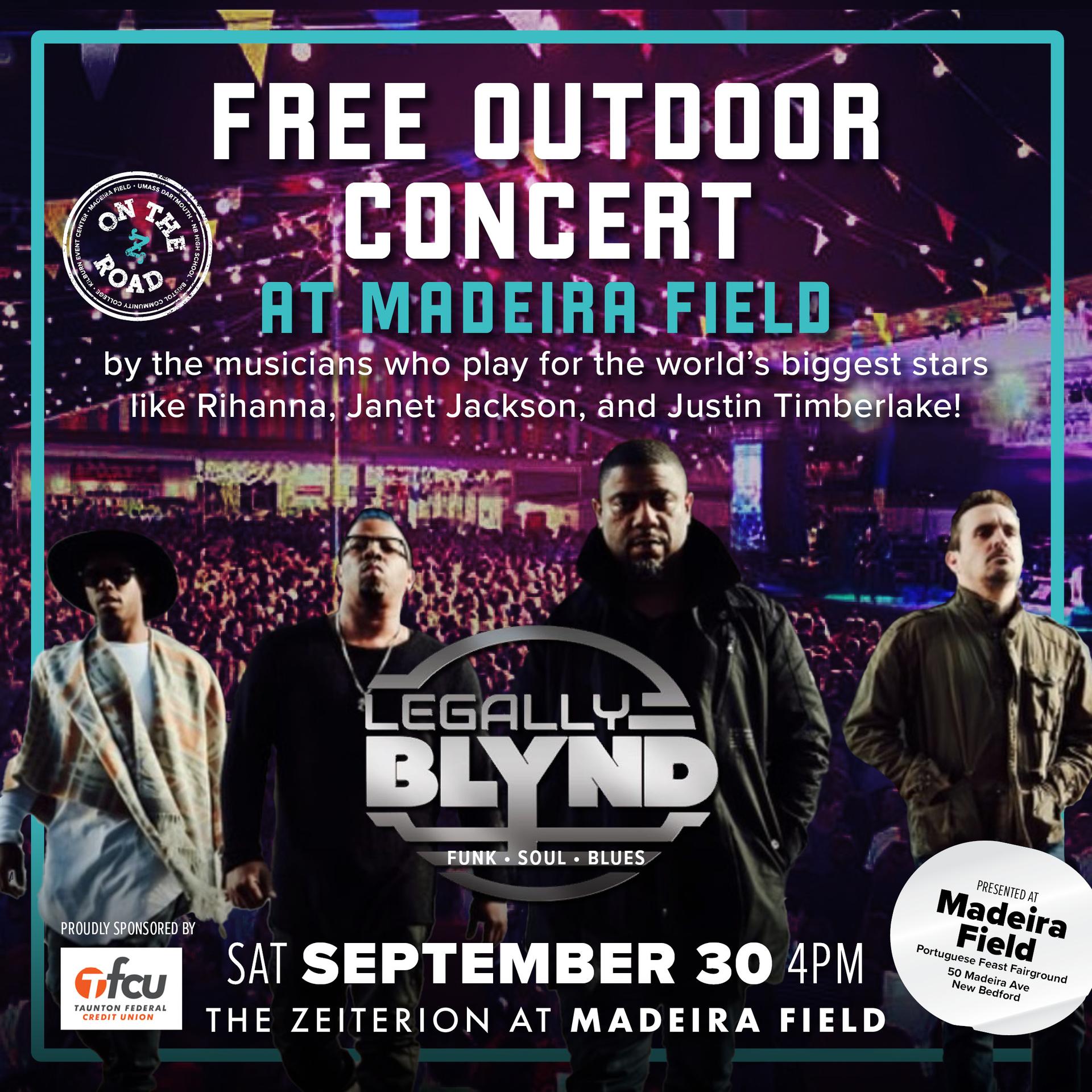 Join us for a free concert inside the pavilion at Madeira Field by the ...